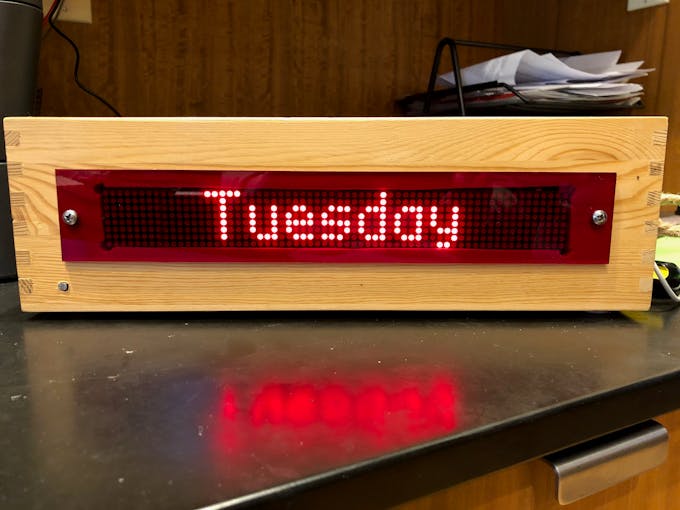 Chiming Scrolling Led Matrix Clock Arduino Project Hub