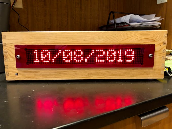 Chiming Scrolling Led Matrix Clock Arduino Project Hub
