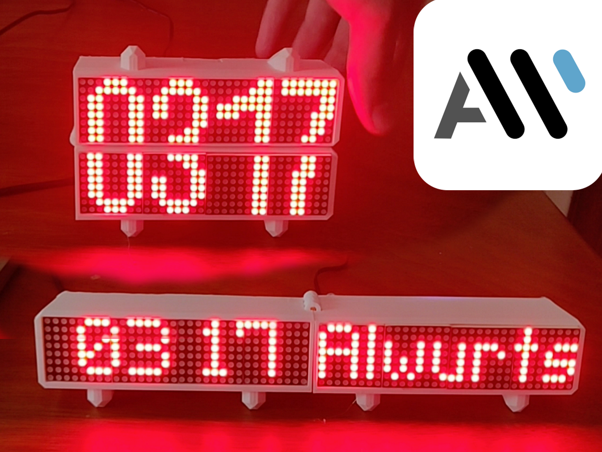 IoT Convertible LED Matrix Clock - Hackster.io