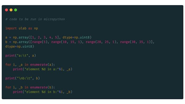 Zoltán Vörös Ulab Brings Numpy Style Fast Math To Micropython In Just 25kb Of Compiled Code 
