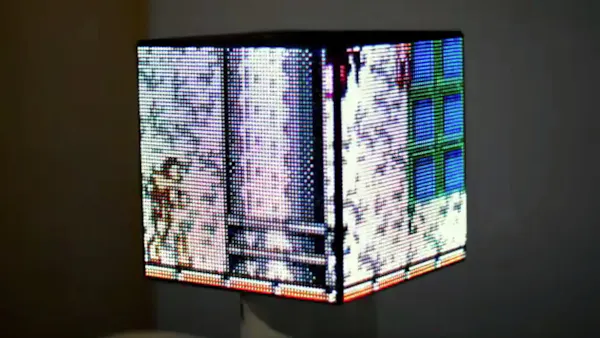 Castlevania Meets Infinite Scrolling RGB LED Cube in Greig Stewart's ...