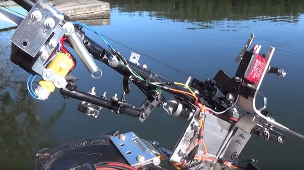 Robotic Fishing Pole Casts and Reels Automatically - Hackster.io