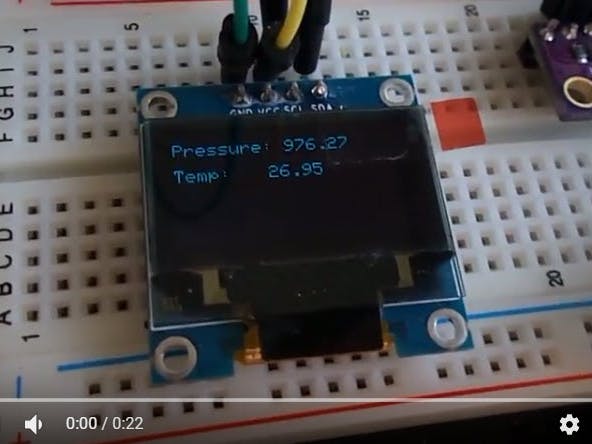 Visuino I2c Bmp280 Pressuretemperatureoled Arduino Project Hub