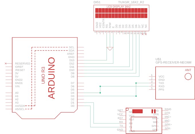 Vehicle Tracking System Based On Gps And Gsm Arduino Project Hub