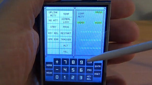 Apollo DSKY Computer Simulated with Arduino Uno and Touchscreen ...