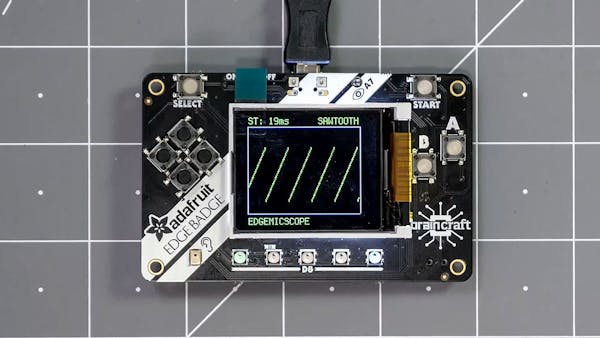 Turn Adafruit's EdgeBadge Into a Self-Contained Sensor Oscilloscope - Hackster.io