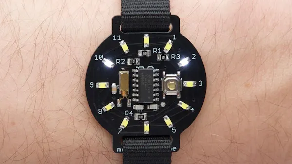 Mega Tiny Time "Analog" LED Watch Works Without a Dedicated RTC ...