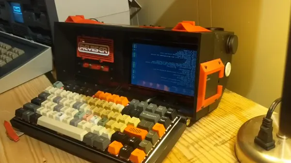 A Raspberry Pi Cyberdeck Design Inspired By Classic Luggable 8-Bit ...