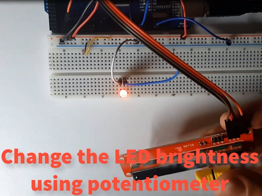 Controlling LED Brightness With a Potentiometer and Arduino - Arduino ... Controlling LED Brightness With a Potentiometer and Arduino - Arduino ...