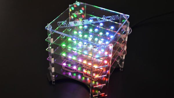 GlassCube Is an LED Cube of Glass PCBs - Hackster.io