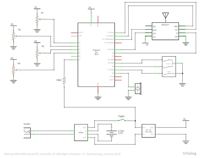 Making Arduino-Based RC Transmitter of USB Flight Simulator - Arduino ...