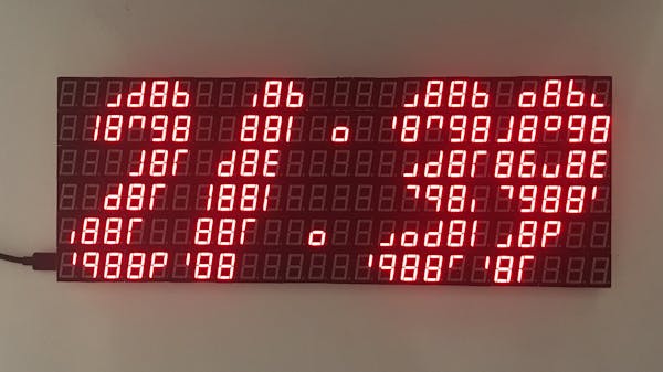 This Outrageous Clock Is Made Out of 144 Seven-Segment Displays ...