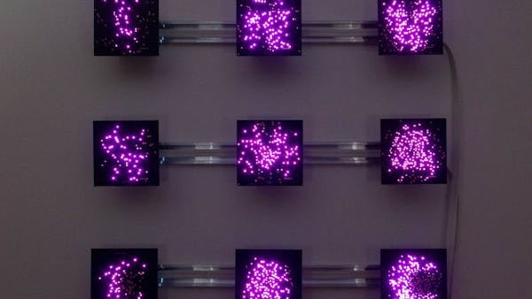 These Scrambled LED Matrices Display Enigmatic Messages - Hackster.io