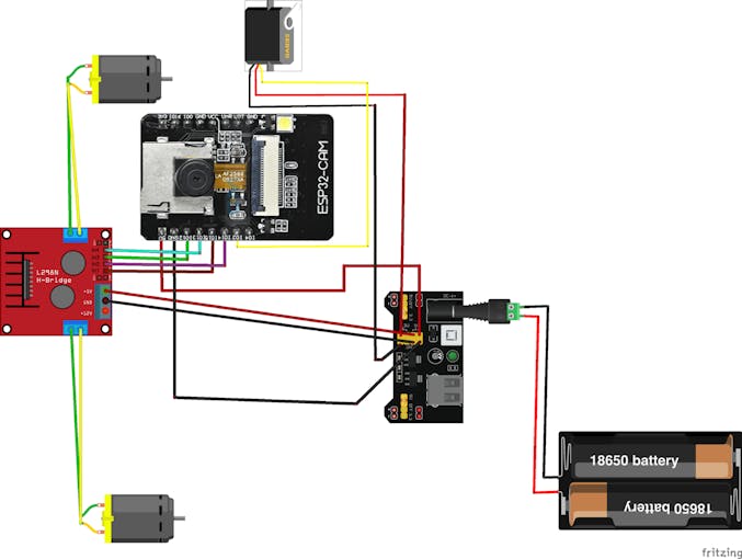 Esp32 Cam Video Surveillance Robot Arduino Project Hub