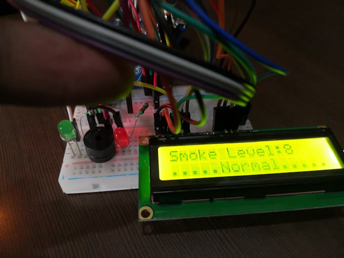 Smoke Level Detector With Alarm Arduino Project Hub