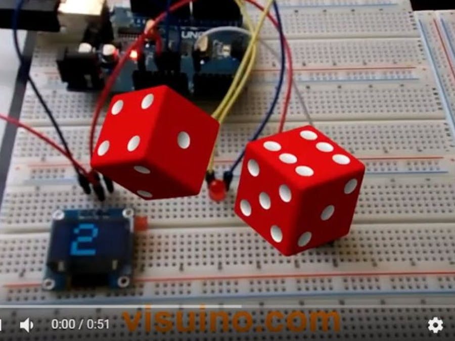 Visuino Rolling Dice Using 096 Inch 4 Pin Oled Module Arduino Project Hub 7243