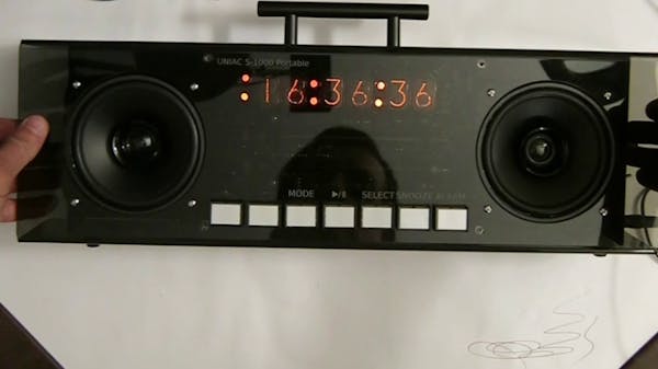 UNIAC Boombox Is a Raspberry Pi-Powered Internet Nixie Tube Alarm Clock ...