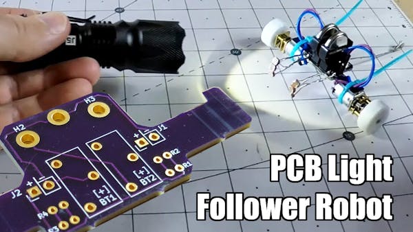 This PCB Robot Follows the Light - Hackster.io
