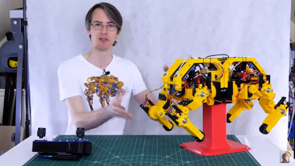 James Bruton’s Amazing 3D-Printed Robot Dog Can Now Walk Dynamically ...