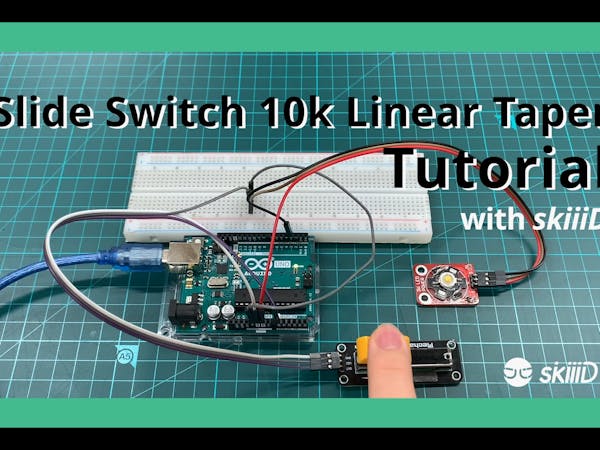 How to use SlideSwitch 10KLineTaper with skiiiD - Arduino Project Hub