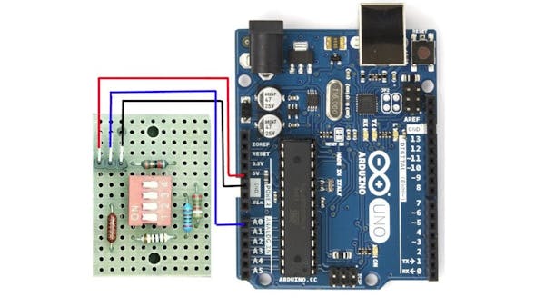 Giovanni Carrera Runs a Four-Switch DIP Switch From Just One Analog ...