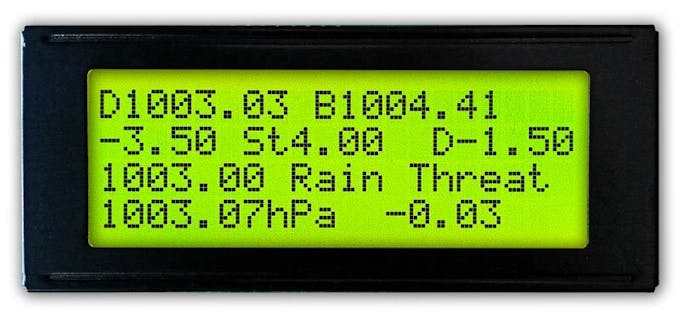 Arduino Barometer Arduino Project Hub 2776