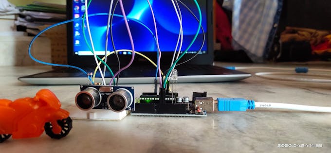 Smart Street Lights Using Ldr And Ultrasonic Sensor Arduino Project Hub