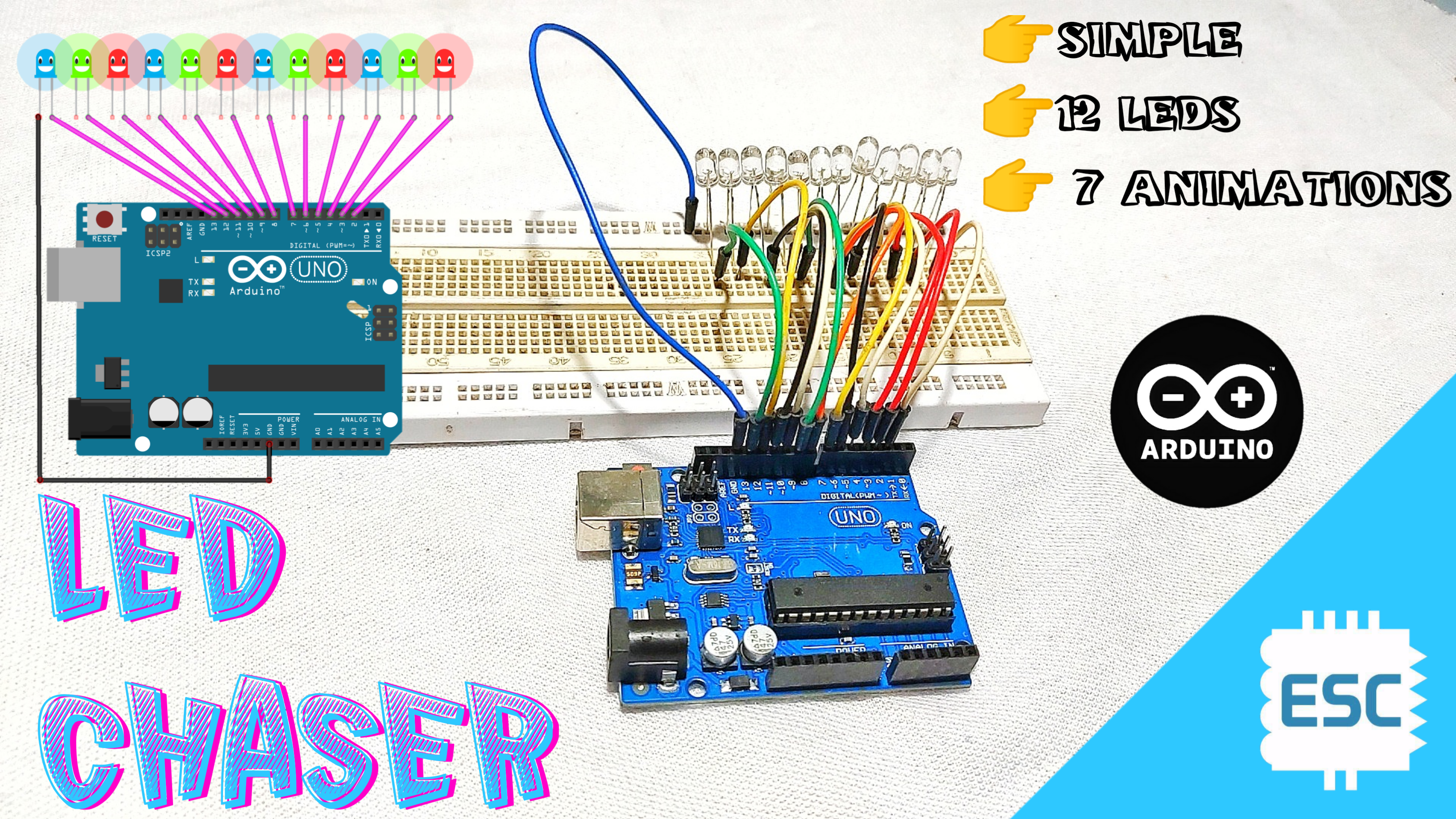 Simple Chaser Using Arduino - Hackster.io