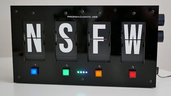 The Profan-O-Matic 455 Is a Four-Letter Split-Flap Display - Hackster.io