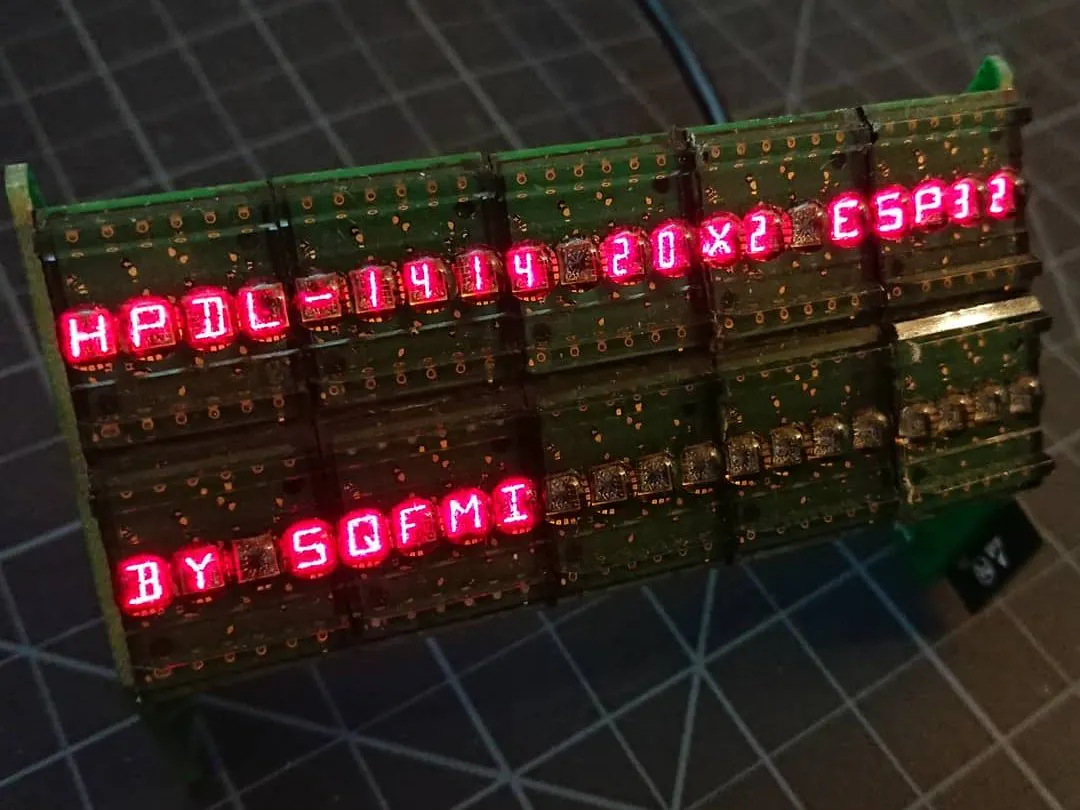 HPDL-1414-20x2-ESP32 - Hackster.io