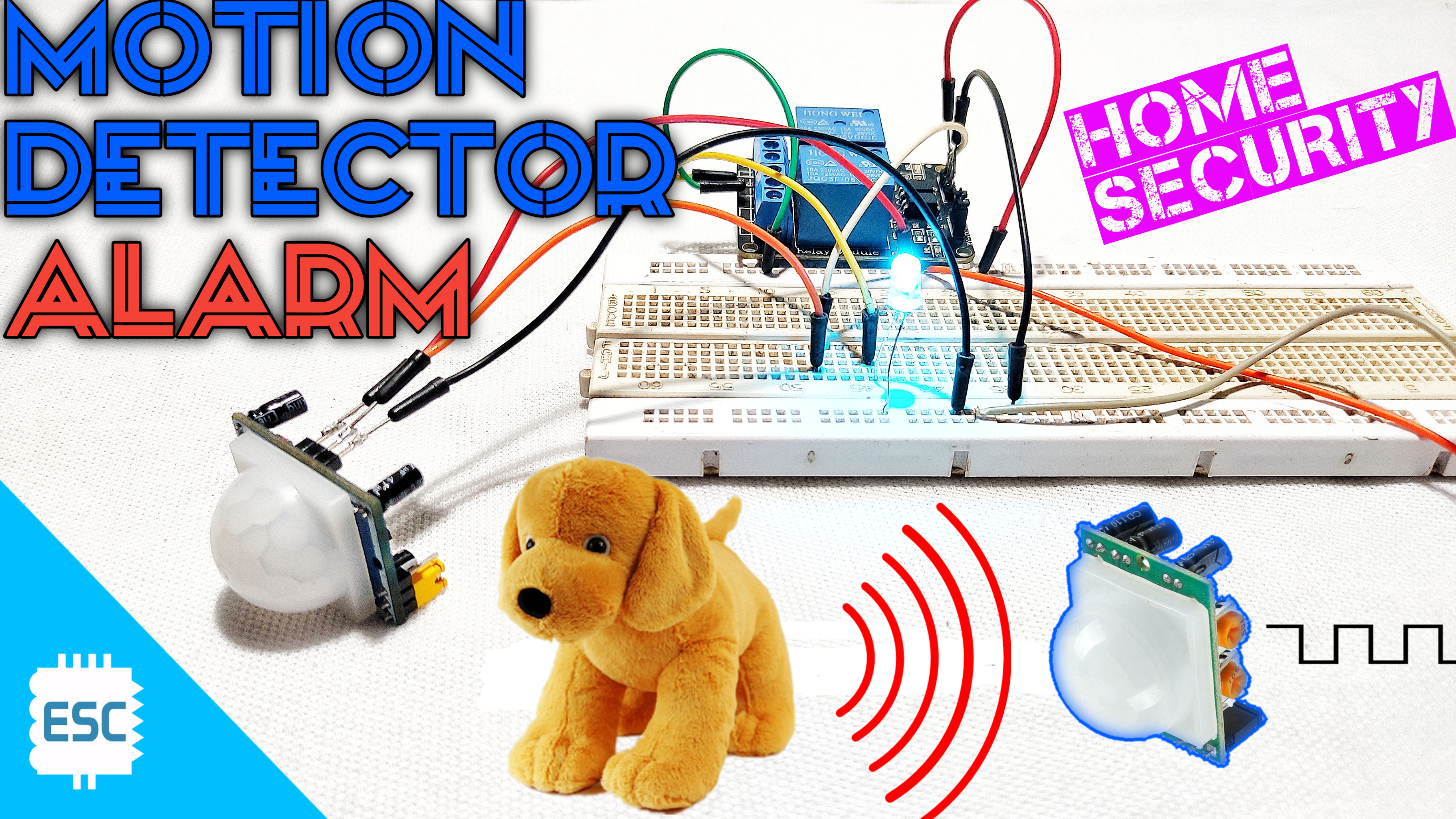 Motion detection alarm - Hackster.io