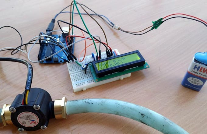 Water Flow Rate And Volume Measurement Using Arduino In 2020 Arduino Project Hub