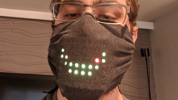 Voice-Activated LED Matrix Mask Responds to Speech and Lets You Smile ...