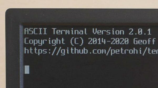 Geoff's VT100 Terminal Kit Supports ANSI Graphics - Hackster.io