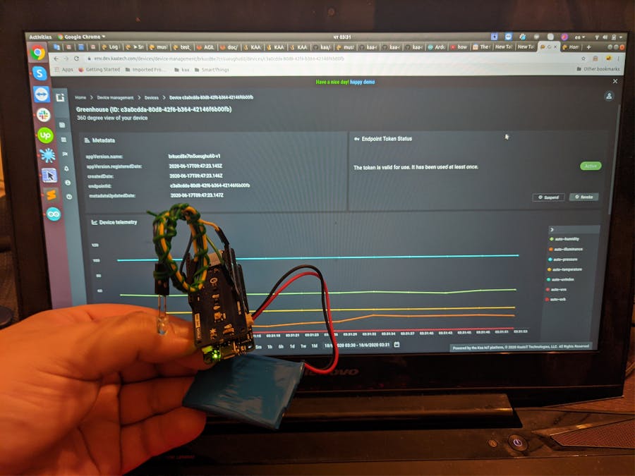 How To Connect Arduino Mkr 1010 Mkr Env To Kaa Platform Arduino