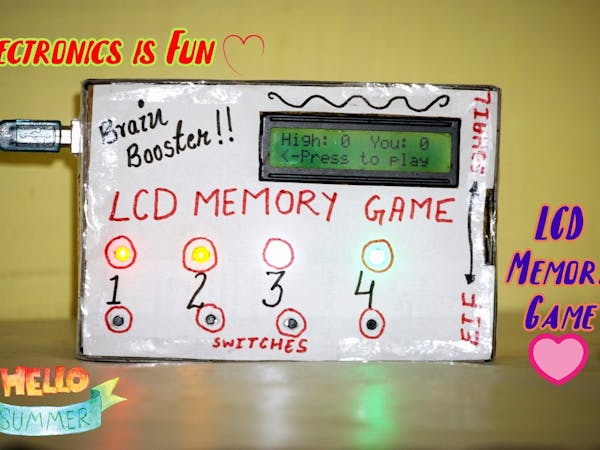 Lcd Memory Game Arduino Project Hub
