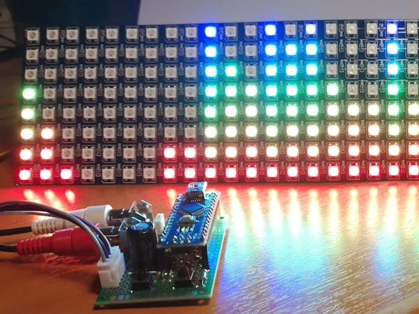 Fht Audio Spectrum Visualizer Arduino Project Hub