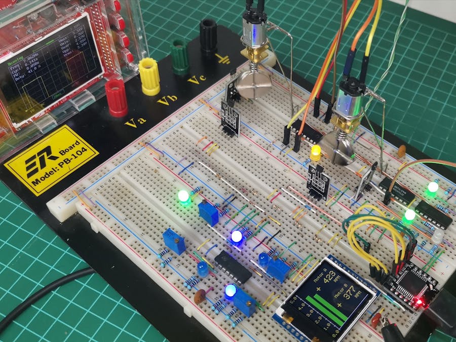 Rpm Meter With Hall Effect Square Encoder Sensors Arduino Project Hub
