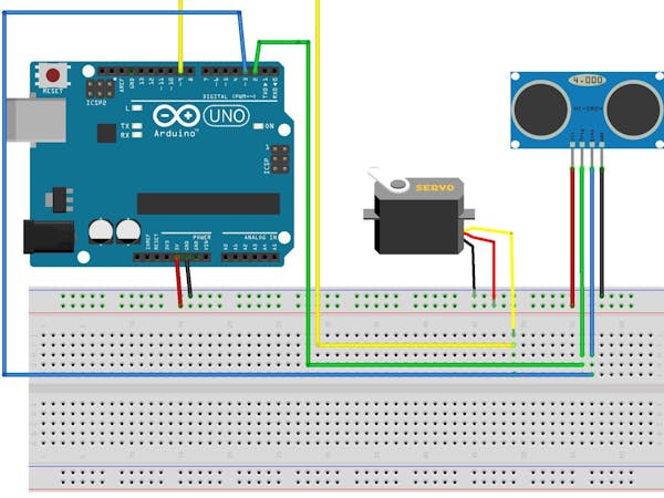 Arduino ultra sonic servo - Arduino Project Hub