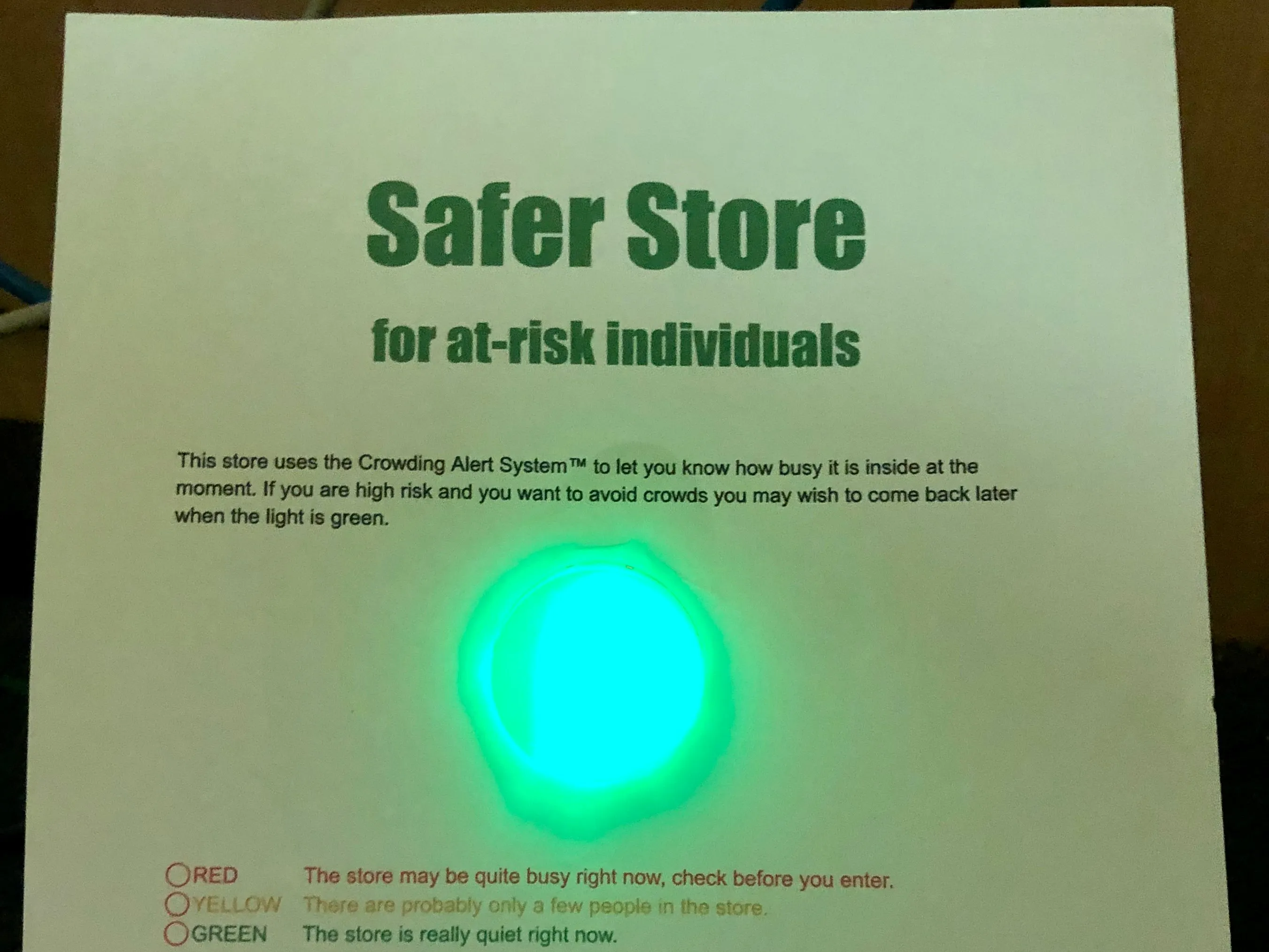 Small Store Congestion Warning - Hackster.io