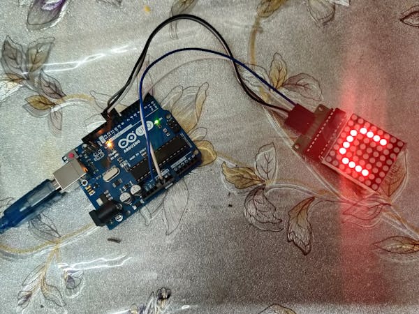 MAX7219 8 By 8 Dot Matrix withe arduino Project - Arduino Project Hub