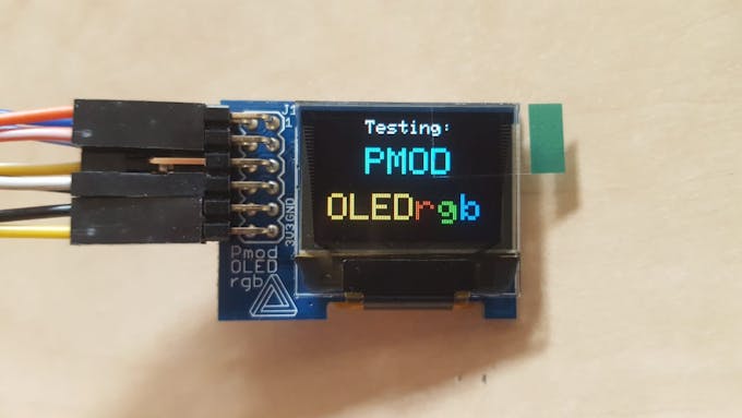 Using The Pmod Oledrgb With Arduino Uno Arduino Project Hub