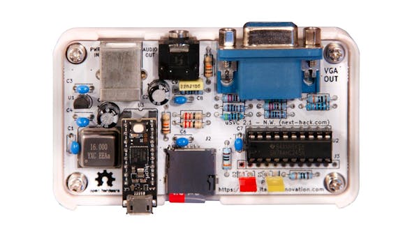 The uChip Simple VGA Console Is a Portable 8-Bit Gaming Device - Hackster.io