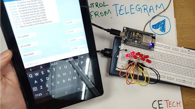 Controlling Esp8266 Using Telegram Messaging App Arduino Project Hub