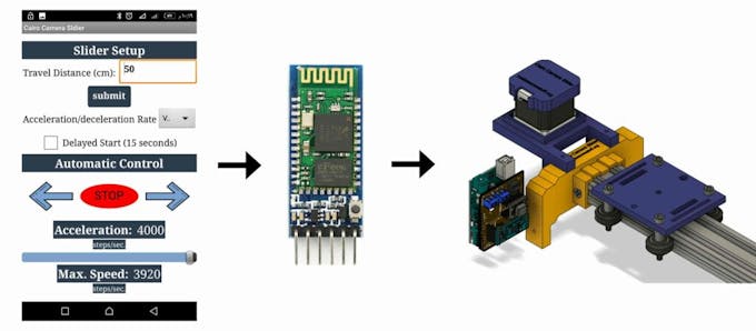 Arduino Bluetooth Controlled Motorized Camera Slider Arduino Project Hub