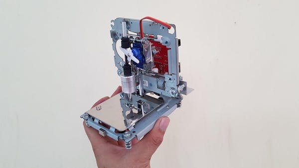Build Your Own Mini CNC Plotter Using Scavenged Parts - Hackster.io