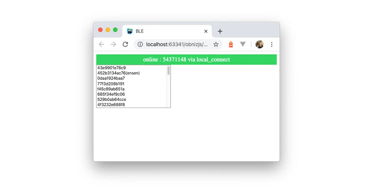 Display the list of BLE devices in the select box of HTML - Hackster.io
