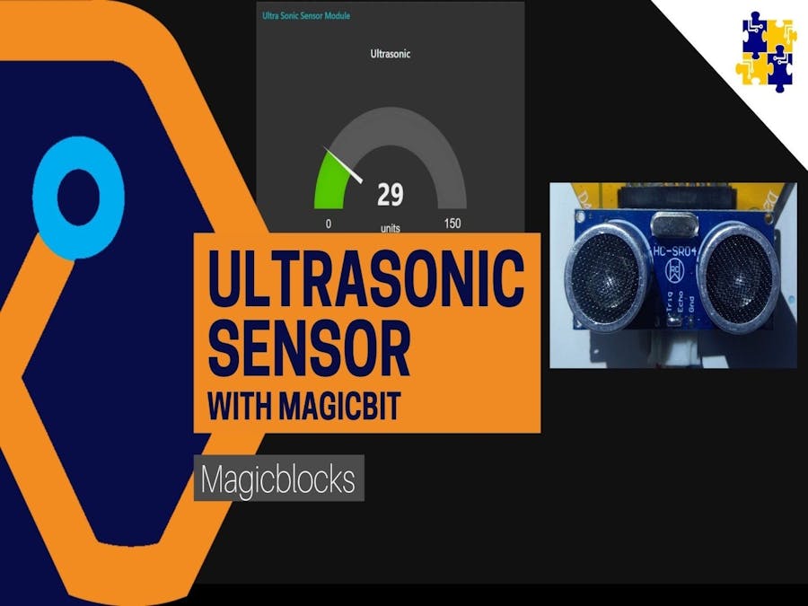 Use Ultrasonic Sensor with Magicbit [Magicblocks] - Hackster.io