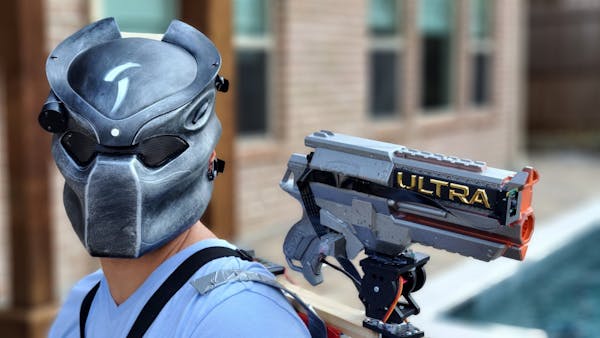 This Predator-Style, Shoulder-Mounted Nerf Blaster Uses a Raspberry Pi ...