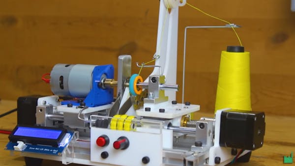 This Arduino Based Winding Machines Can Automatically Prepare A Bunch Of Bobbins